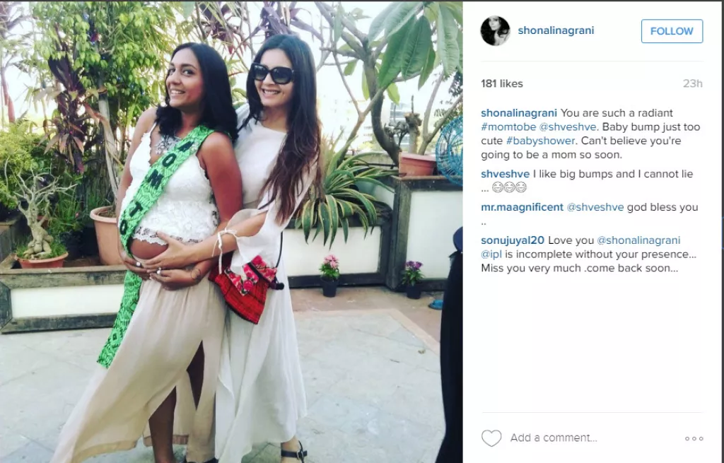 TV Actress Shveta Salve's Baby Shower Pictures With Shonali Nagrani and ...