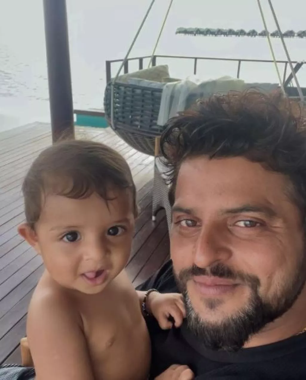 Suresh Raina Shares 'Awwdorable' Photo With His Baby Boy, Rio Raina ...