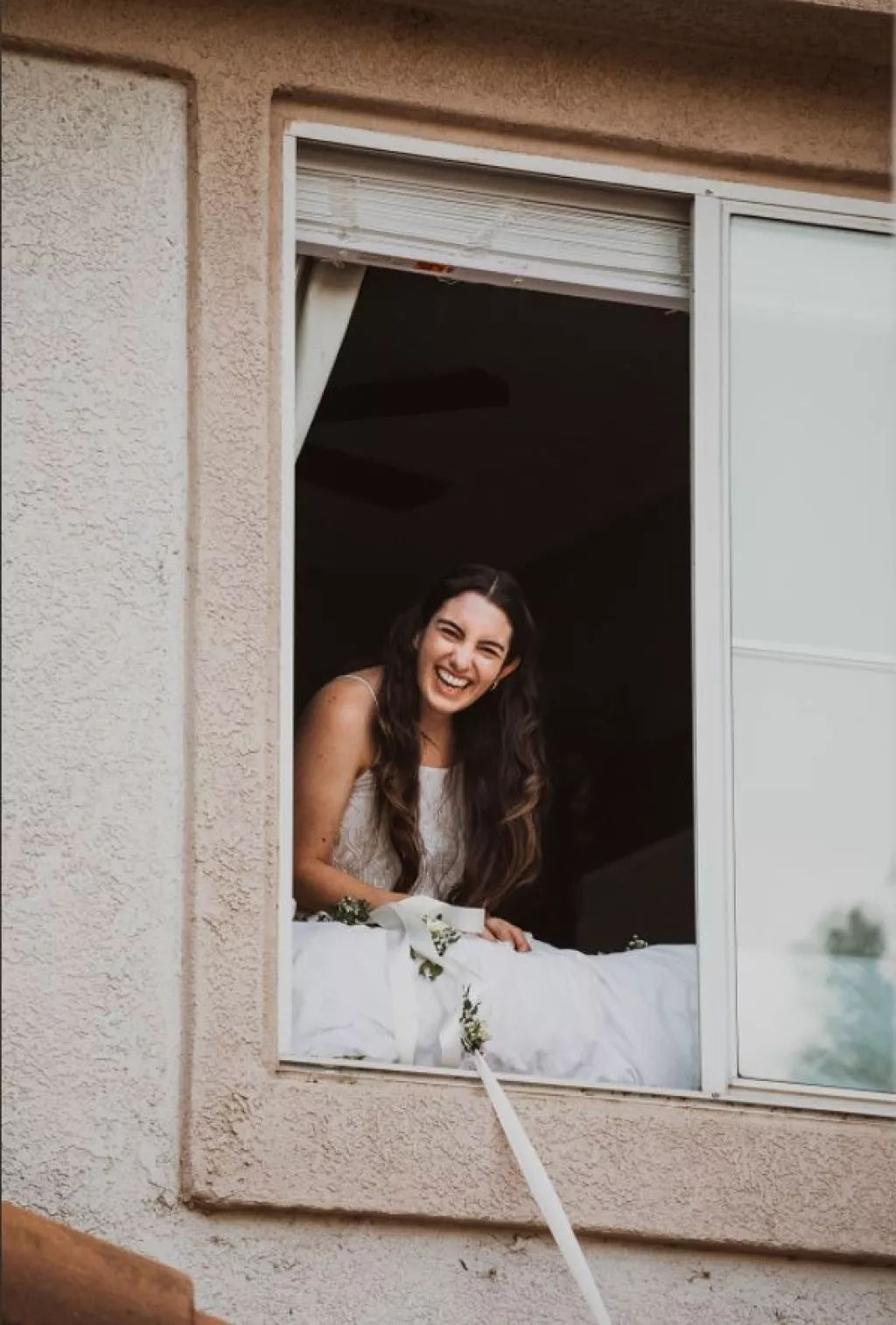 COVID Positive Bride Ties The Knot In A Unique, Quarantine Wedding ...