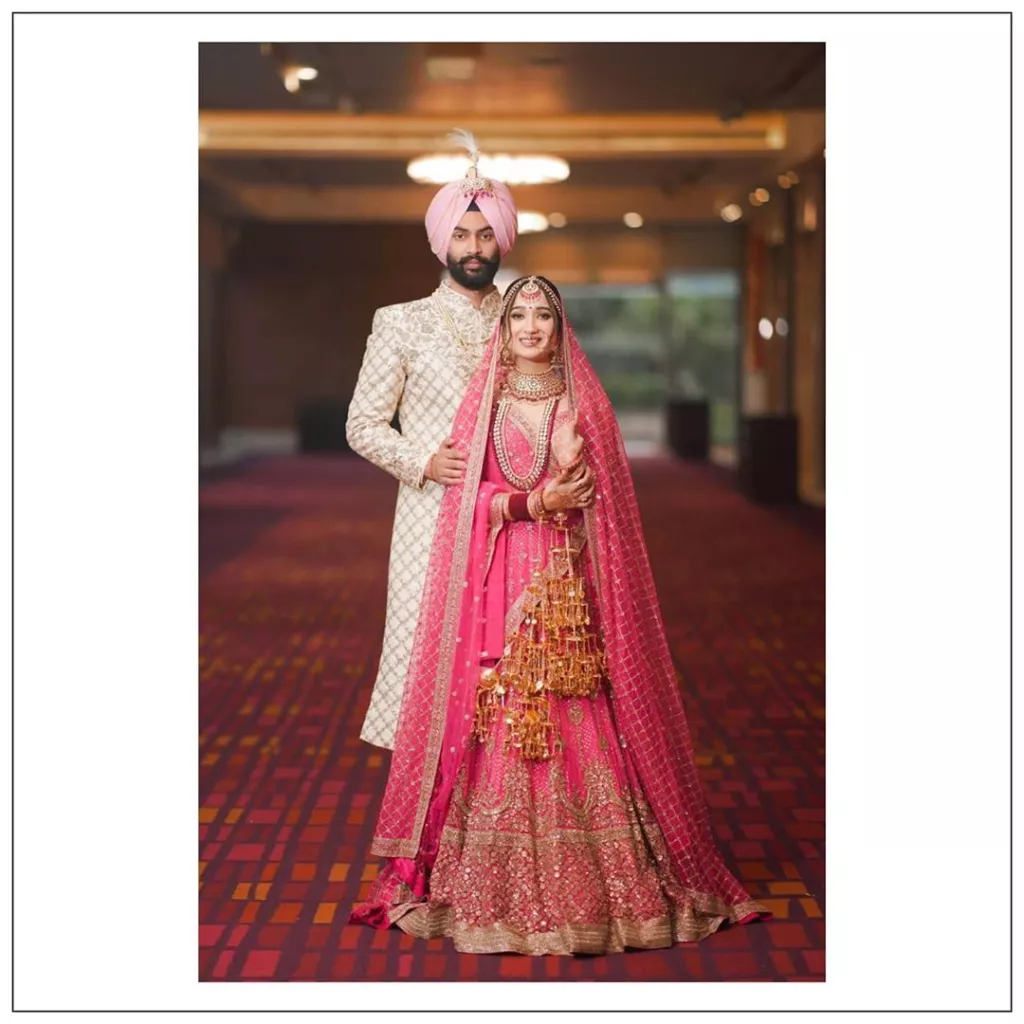 This Bride Wore A Pink-Coloured Sabyasachi Mukherjee Lehenga With A ...