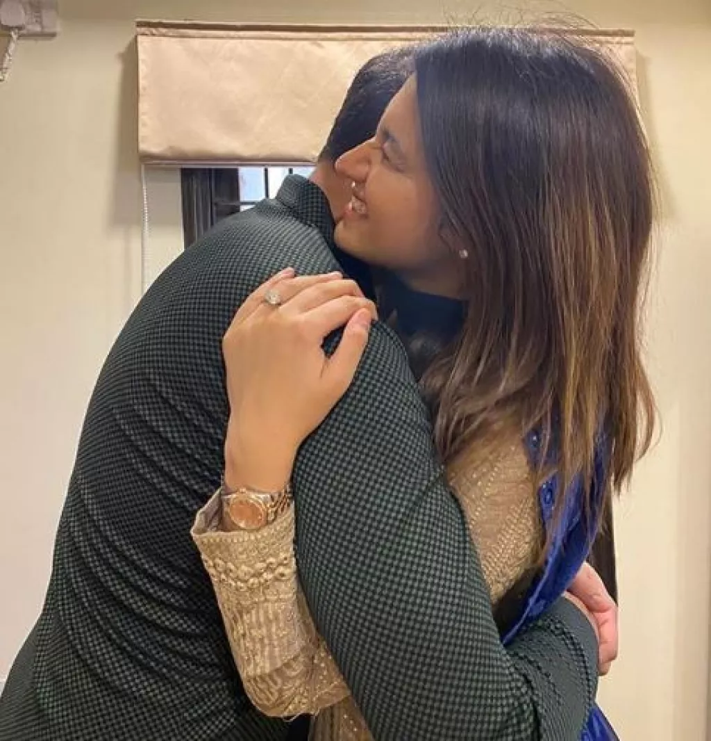 Anam Mirza Celebrates Eid With Hubby, Asad And Father-In-Law, Mohammad ...