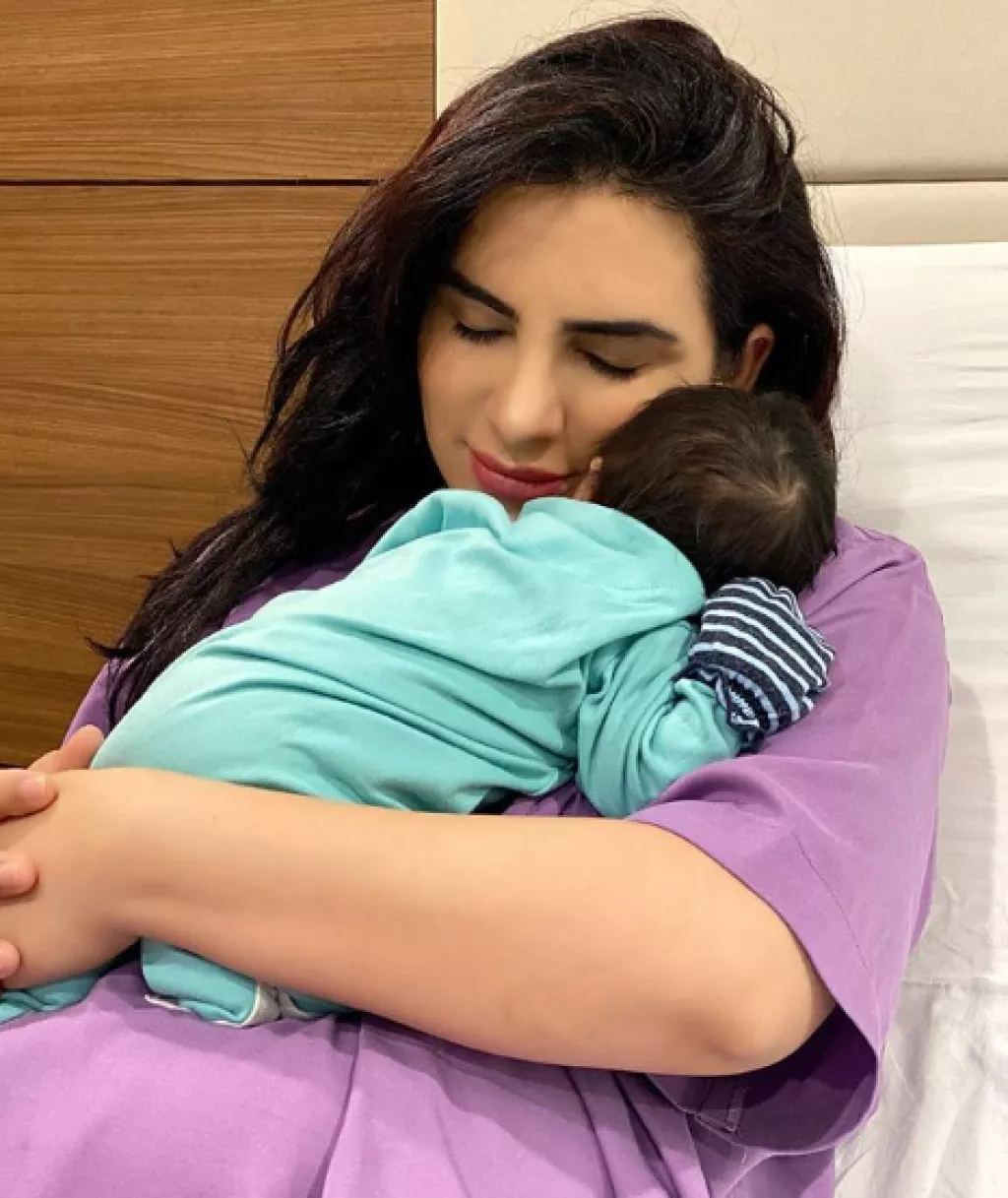 Mansi Sharma's Baby Boy, Hredaan Yuvraaj Hans Turns One-Month-Old ...