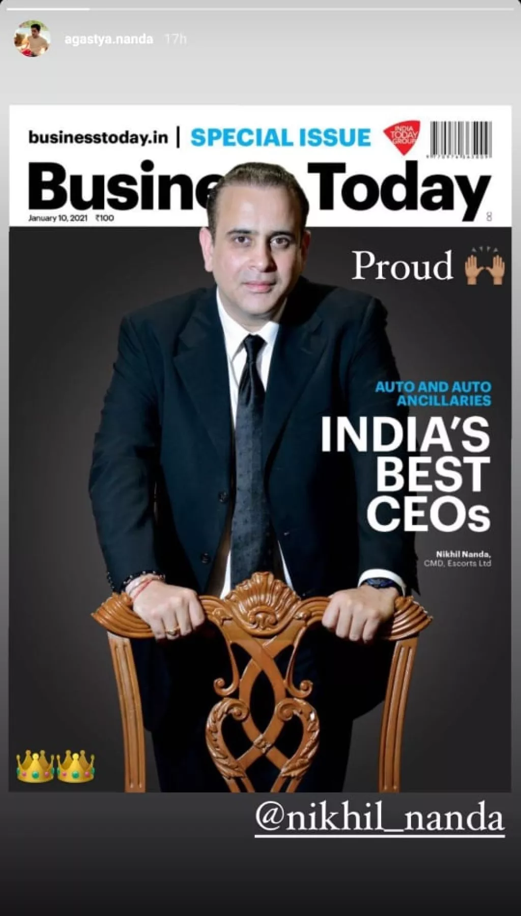 Navya Nanda And Agastya Nanda Are Proud Of Dad Nikhil Nanda, Abhishek ...