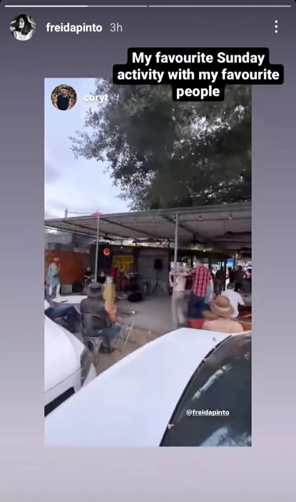 Freida Pinto Takes Her Newborn Baby, Rumi-Ray For An Evening Stroll ...