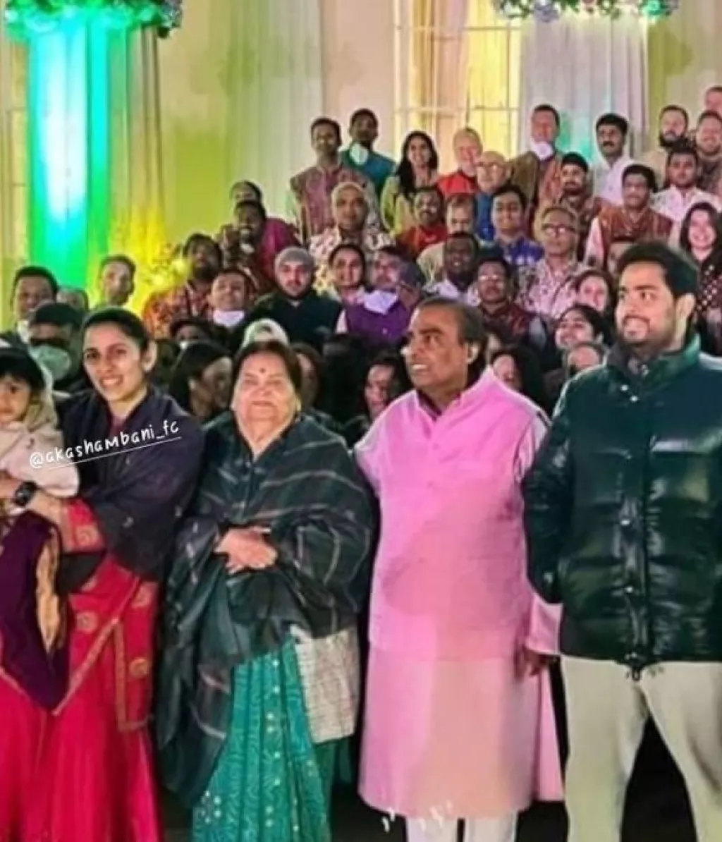 Unseen Photo Of Akash Ambani And Shloka Mehta's Son Prithvi Celebrating ...