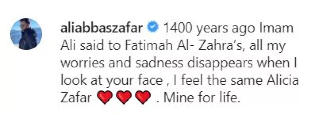 Ali Abbas Zafar Welcomes His Wife, Alicia Zafar Into His Family, Shares ...
