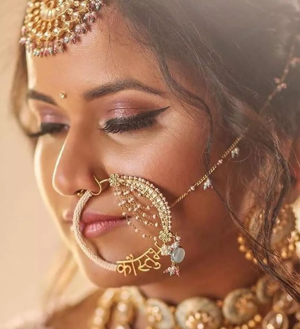 Different Types Of Unique 'Nath' Designs For Brides, Studded Oversized ...