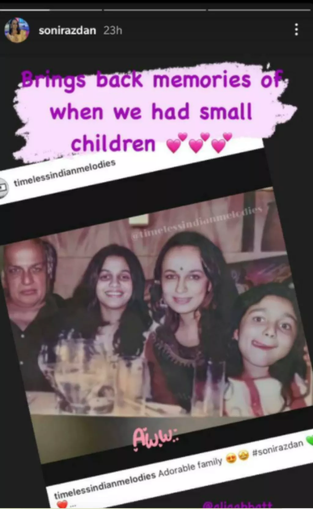 Alia Bhatt's Goofy Face In This Throwback Picture With Her Parents And ...