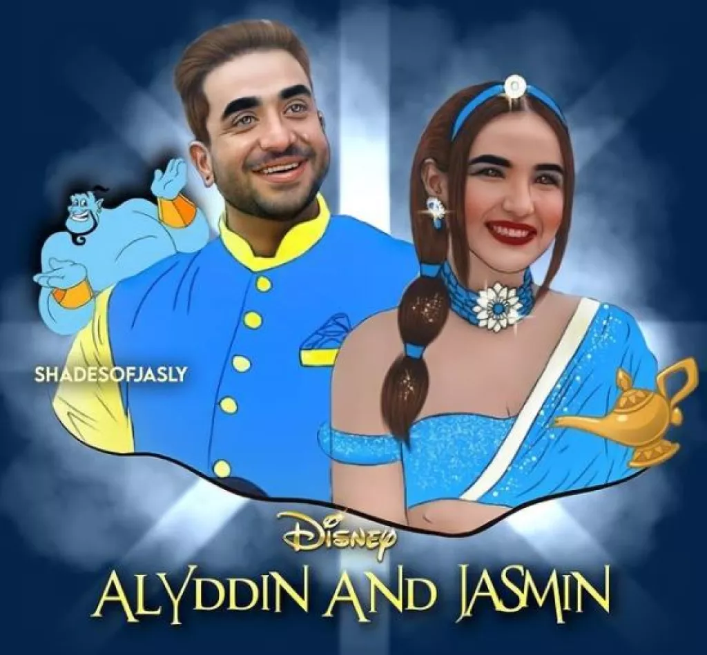 Aly Goni Shares Fan-Art Depicting Him As 'Aladdin' With His Girlfriend ...