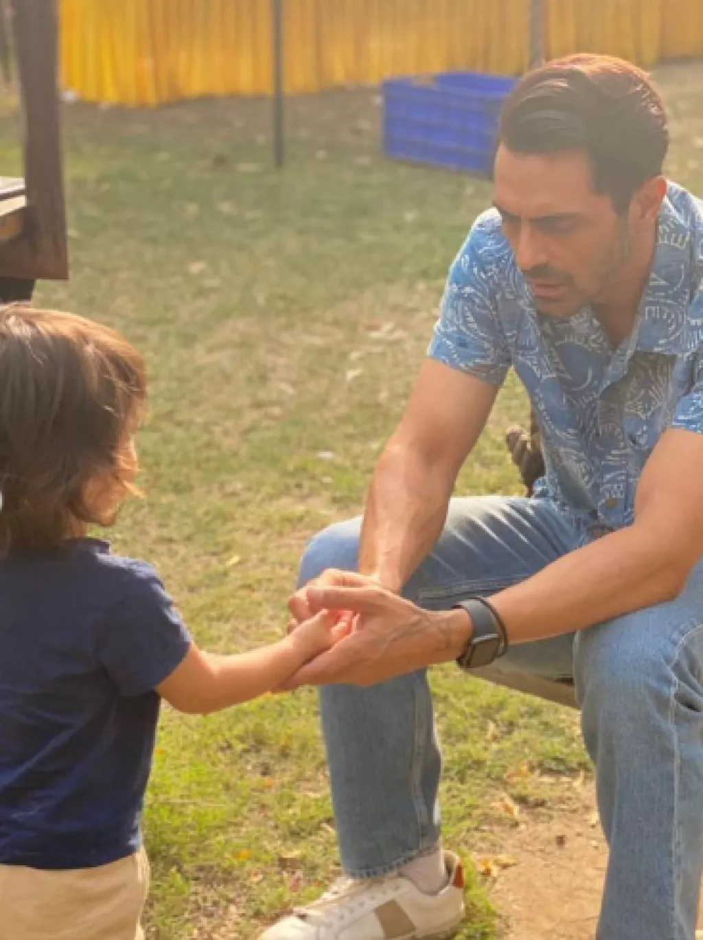 Arjun Rampal's Baby Boy, Arik Looks Adorable As He Visits Daddy On The ...