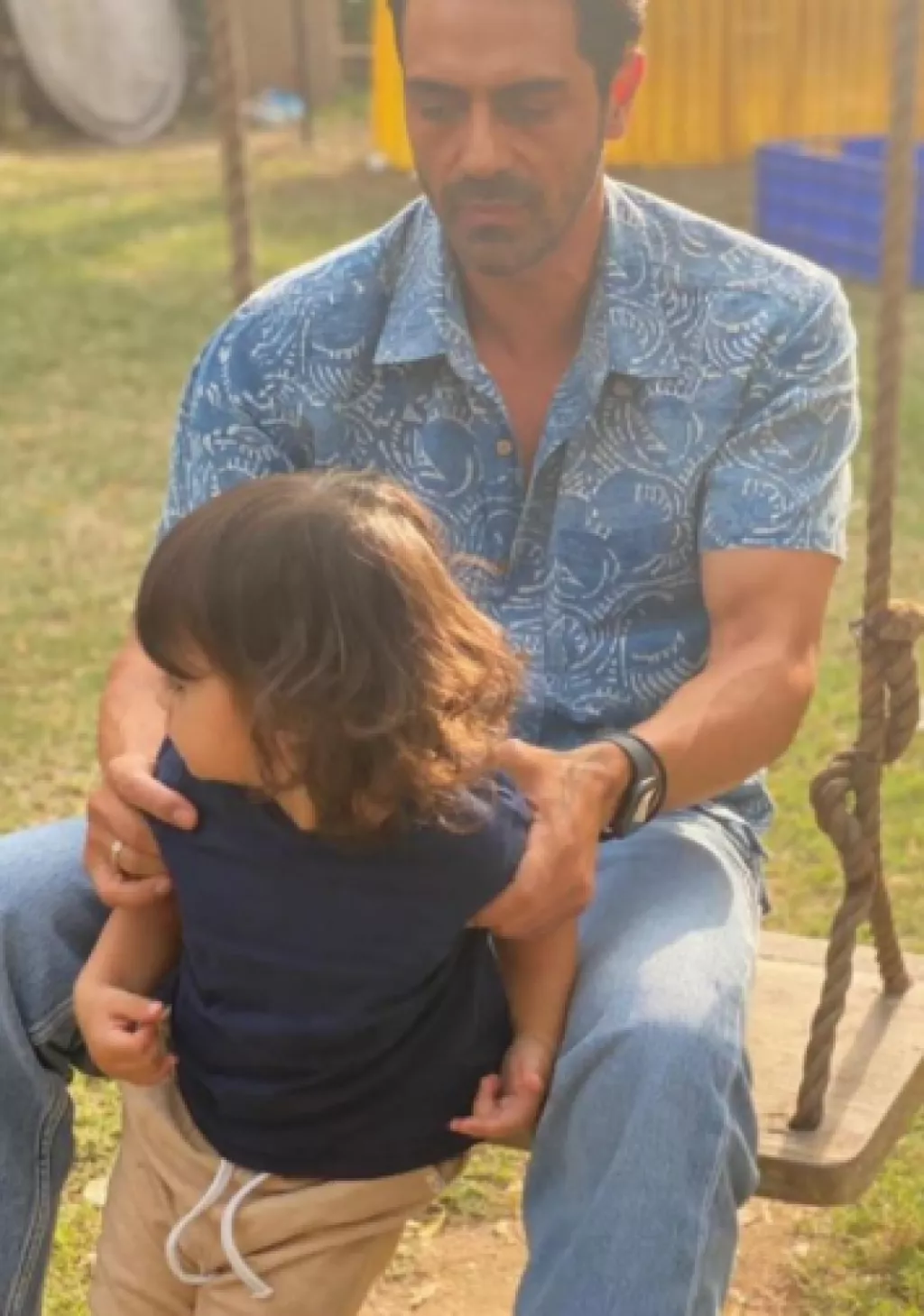 Arjun Rampal's Baby Boy, Arik Looks Adorable As He Visits Daddy On The ...