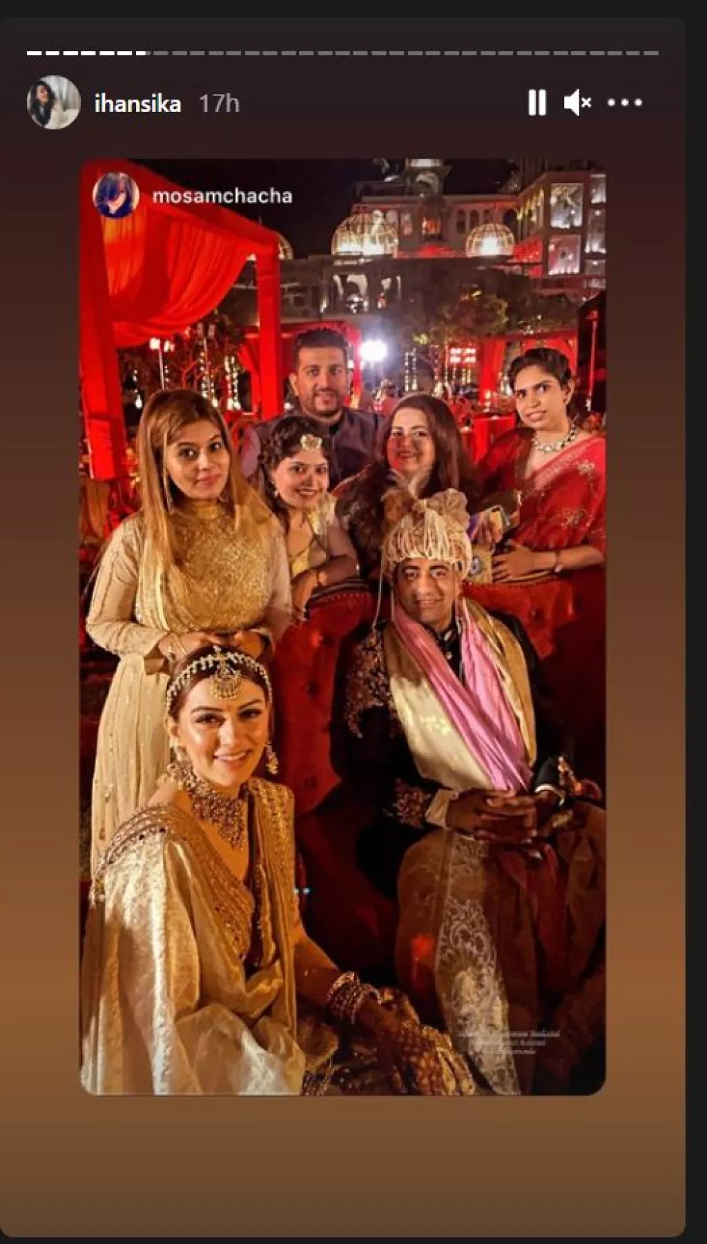 Hansika Motwani's Brother, Prashant Ties The Knot With 'Mata Ki Chowki ...