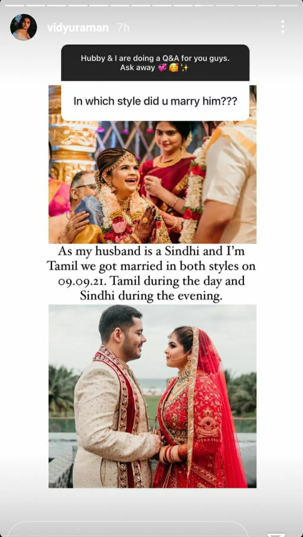 South Indian Actress, Vidyu Raman Got Married To Fitness Expert Fiance ...
