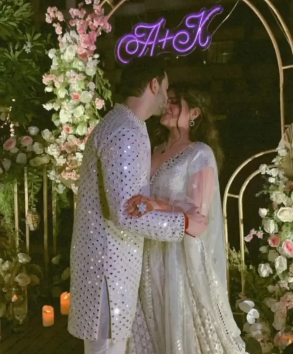 Blogger Bride-To-Be, Kritika Khurana Dons An Ivory Mirror-Work 'Lehenga ...