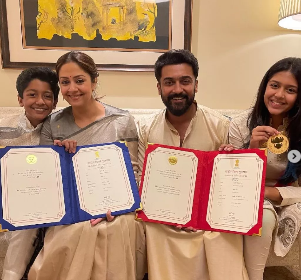 Jyothika Posts 'Proud' Pictures With Hubby, Suriya As The Power Couple ...