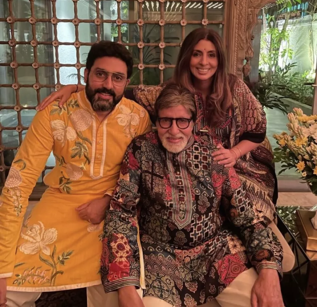 Amitabh Bachchan's 80th B'Day Dinner With Family: Dons A Patchwork ...