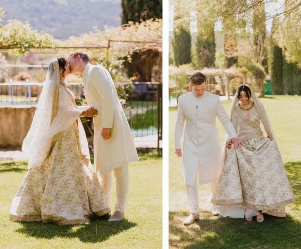 Sabyasachi Bride Exudes Elegance In A Raw Silk Lehenga, Paired It With ...