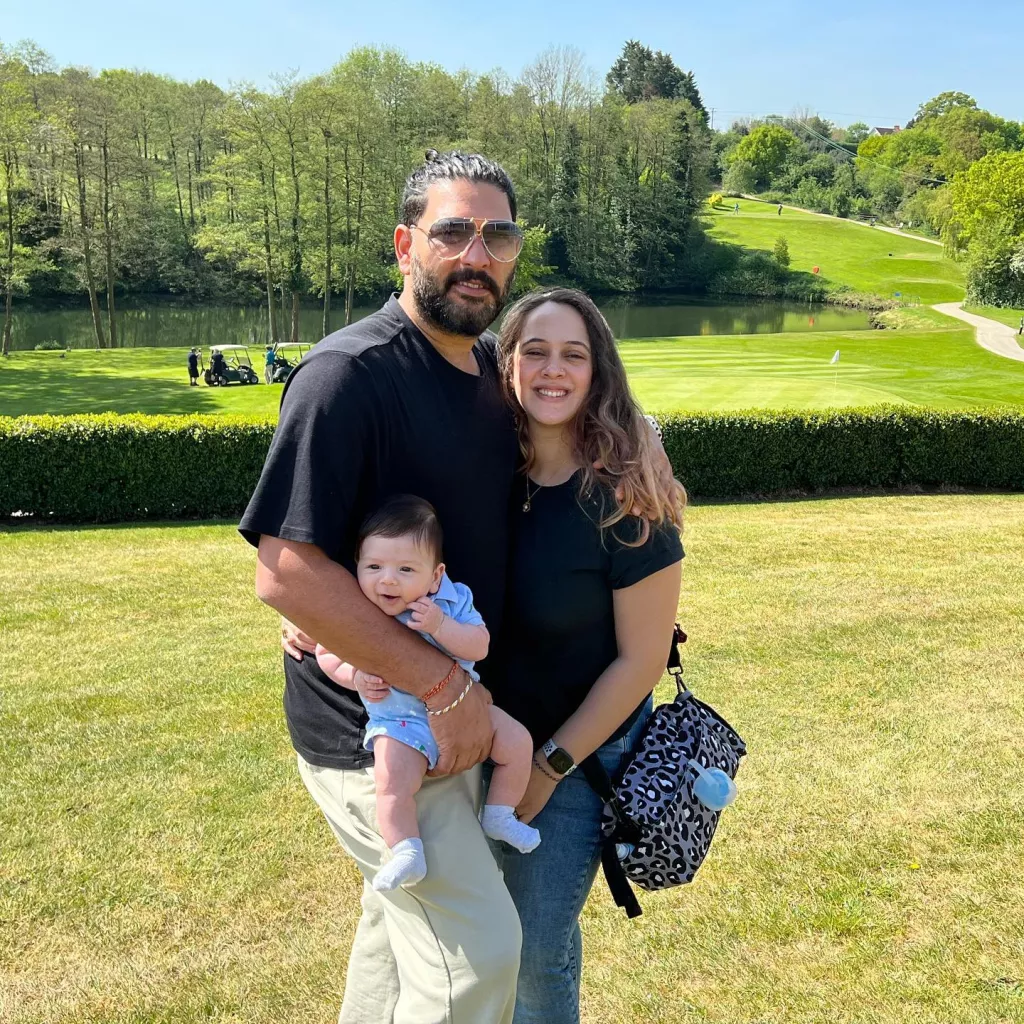 Yuvraj Singh And Baby, Orion Look Exactly Same As They Sleep Together ...