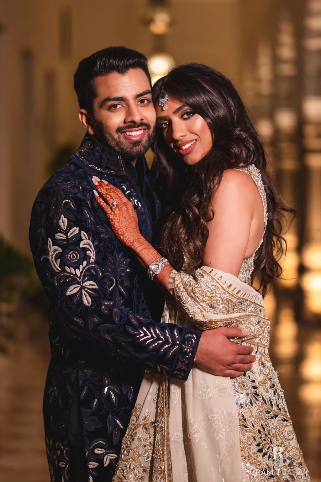 British-Indian Singer, Raveena Mehta Gets Married To Beau, Saaket, Dons An Ivory Embroidered Lehenga