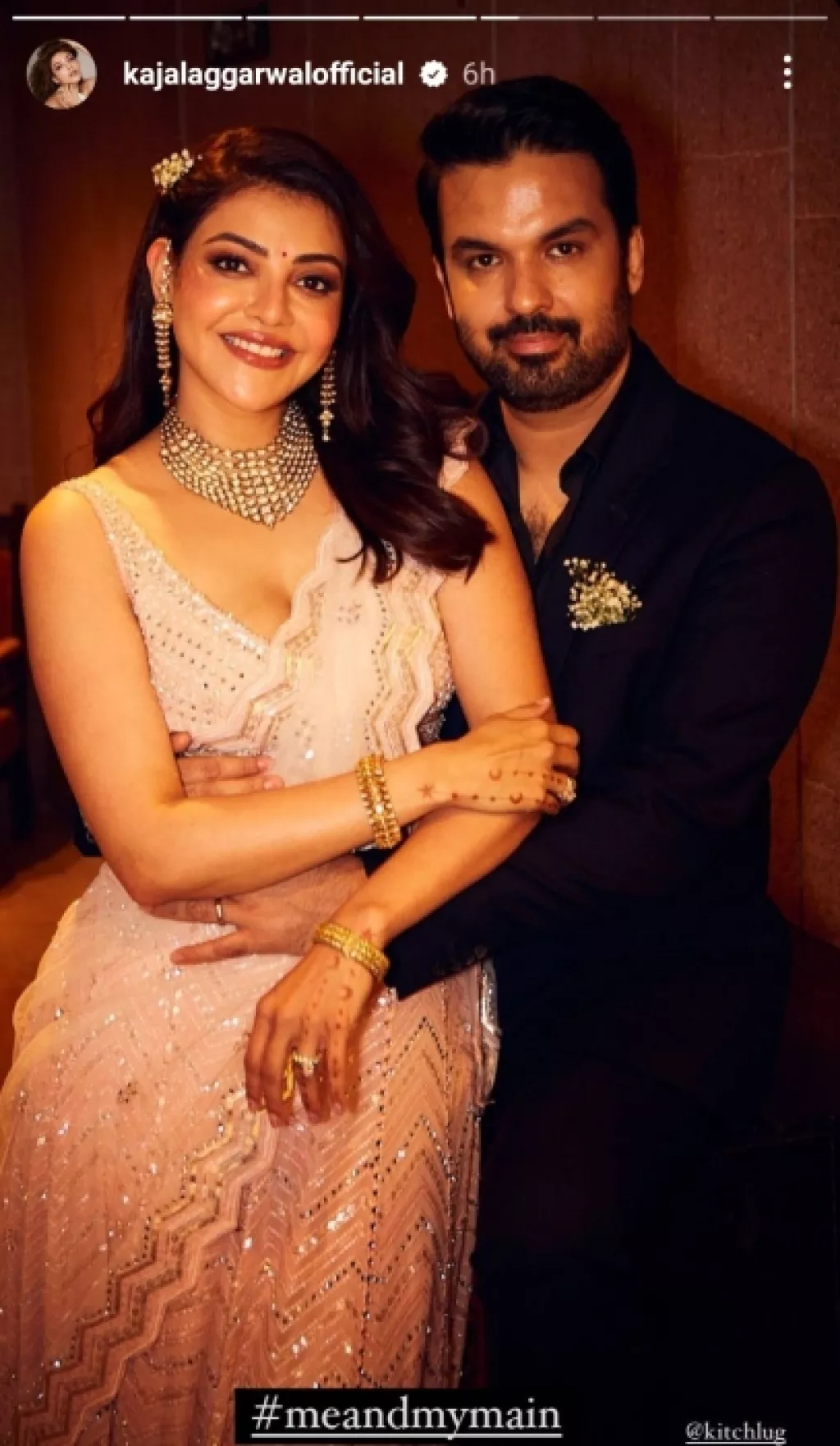 Kajal Aggarwal Shares Family Picture, Her Son, Neil Steal Hearts With ...