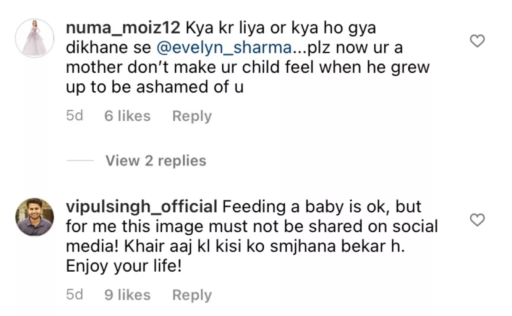 Evelyn Sharma Posts A Picture Of Herself Breastfeeding Her Daughter ...