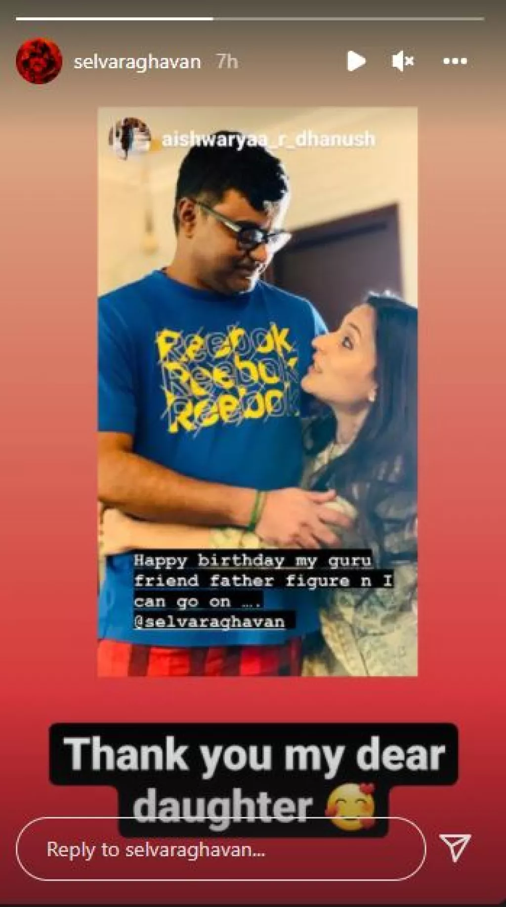 Aishwaryaa Rajinikanth Shares A Hugging Picture With Dhanush's Brother ...