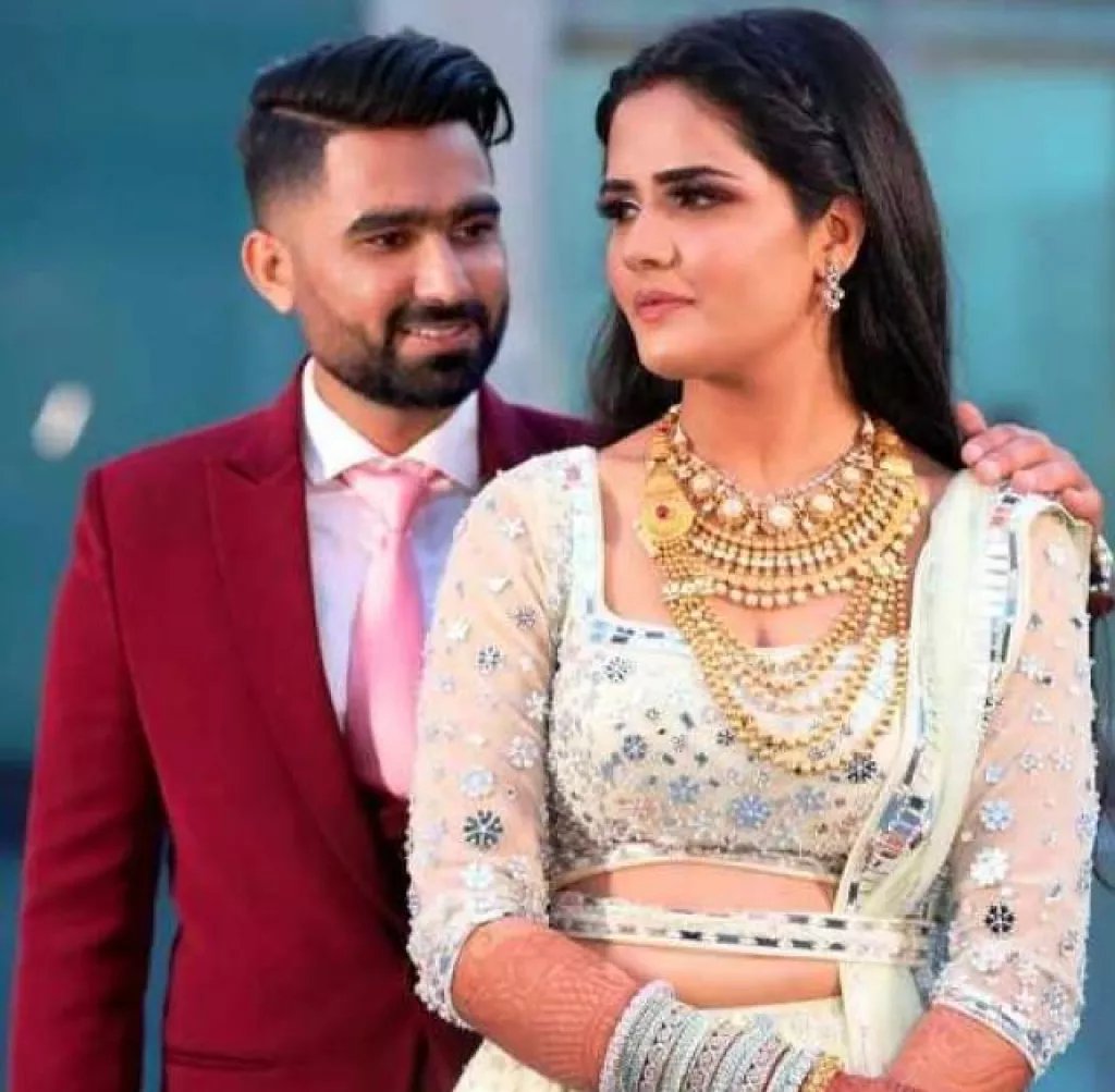 Indian Cricketer, Rahul Tewatia Got Caught And Bowled By Ridhi Pannu ...