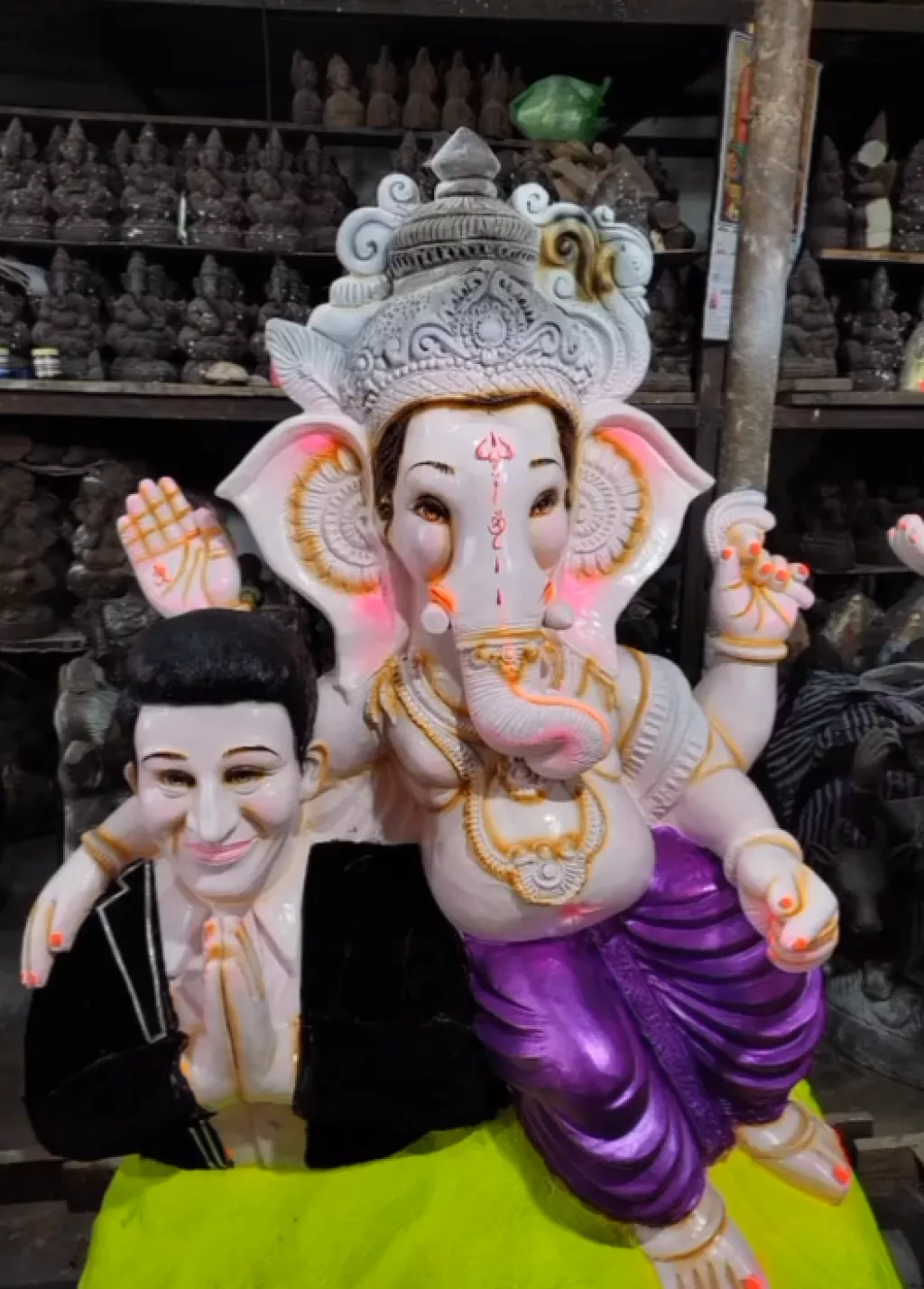 Puneeth Rajkumar's Fans Bring Home Late Actor's Idol Along With Lord ...