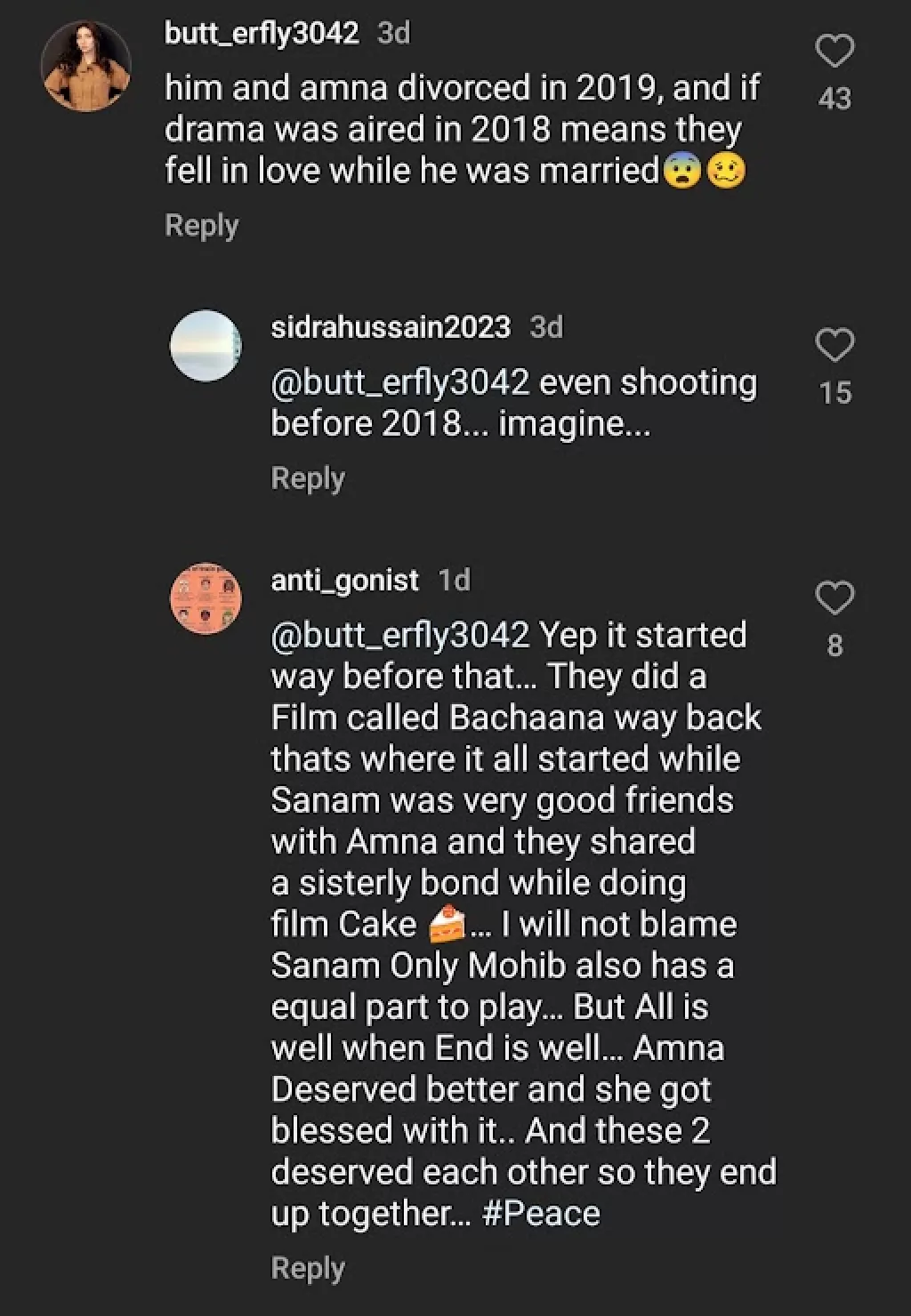 Pakistani Actor, Mohib Mirza Accidently Accepted Cheating On Aamina Sheikh With Sanam Saeed