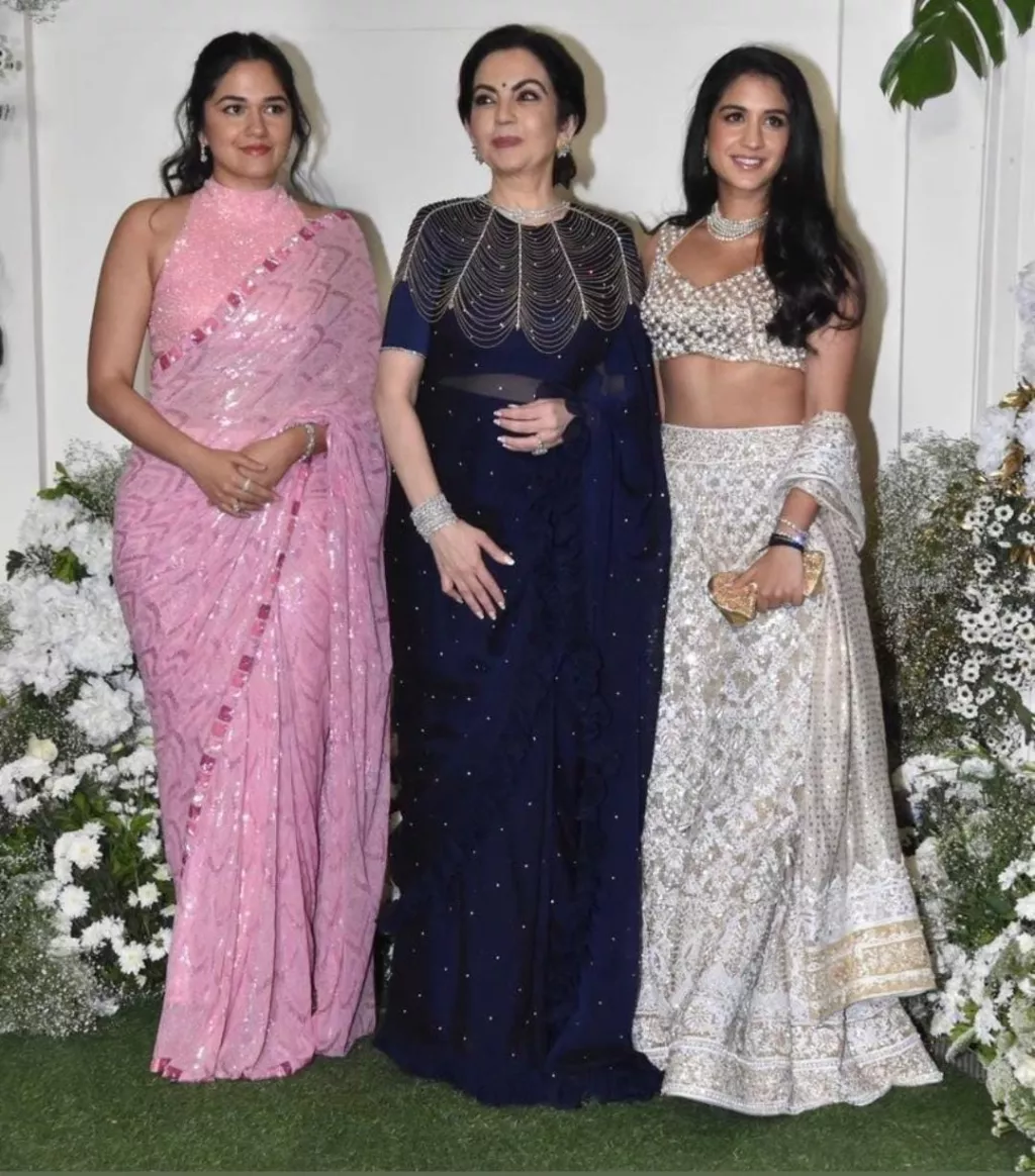Nita Ambani Poses With To-Be-'Bahu', Radhika At Manish Malhotra's ...