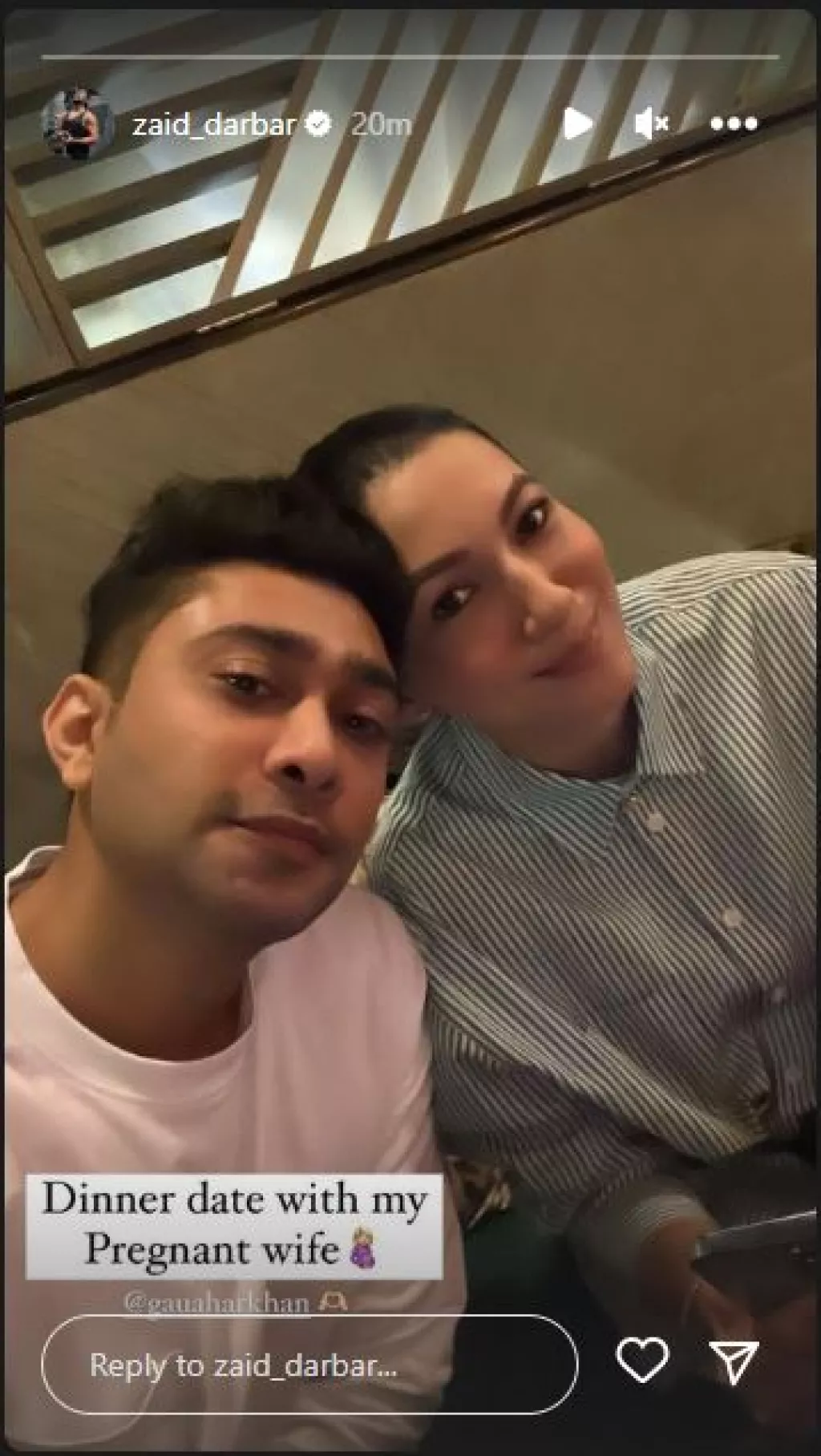 Zaid Darbar Goes On A Dinner Date With Mommy-To-Be, Gauahar Khan, She ...