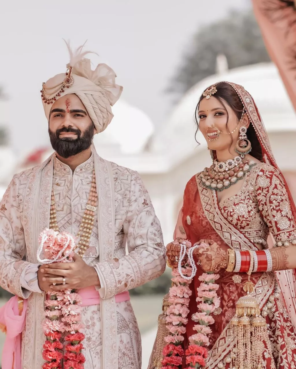 Influencer, Neetu Bisht Gets Married To Her BF, Lakhan, Dons A Red ...