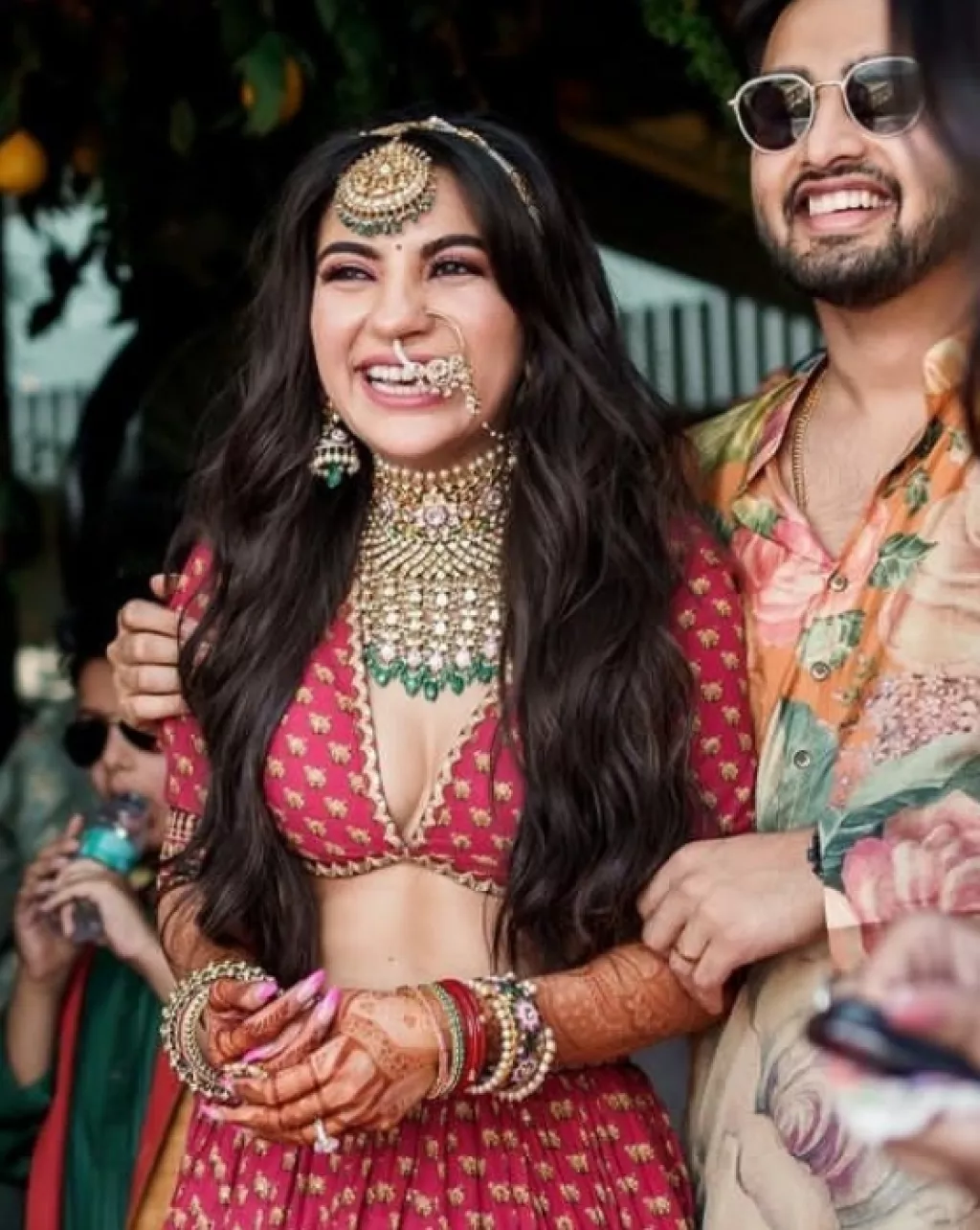 Sonam Babani's Glam Wedding Wardrobe, From Abu Jani-Sandeep Khosla Lehenga To Versace Co-Ord Set