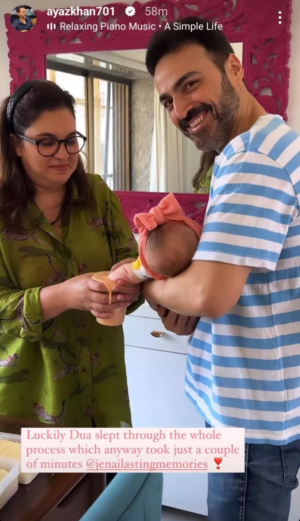Ayaz Khan's Wife, Jannat Utilises The Golden Hour To Mushily Pose With 4-Month-Old Daughter, Dua