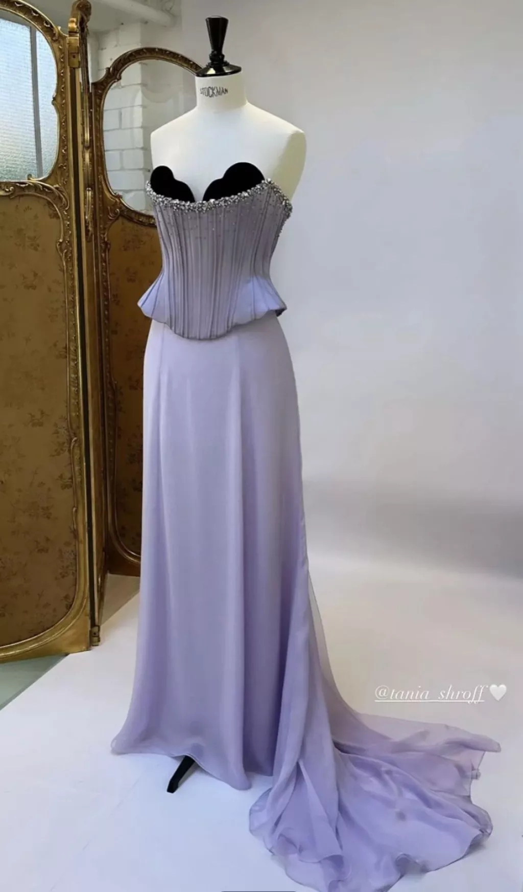 Tania Shroff Stuns In A Lilac Custom-Made Corset Gown From Miss Sohee ...