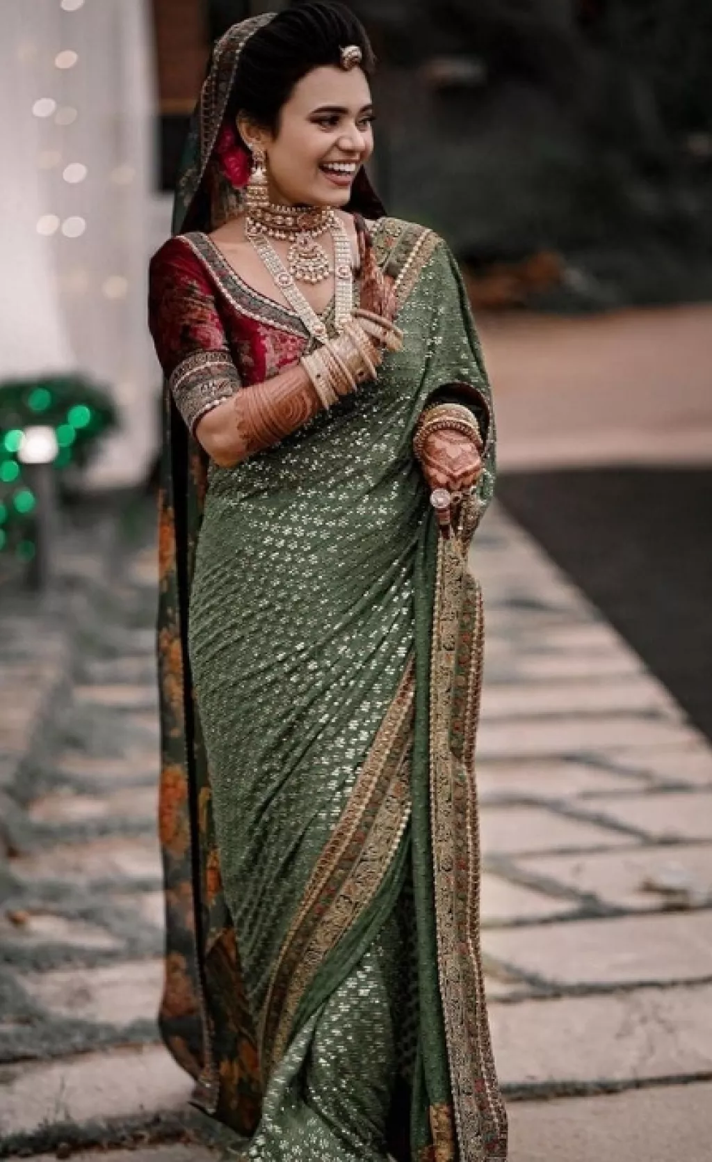 16 Brides Who Paired Their Saree With Pretty 'Dupattas': From Long ...