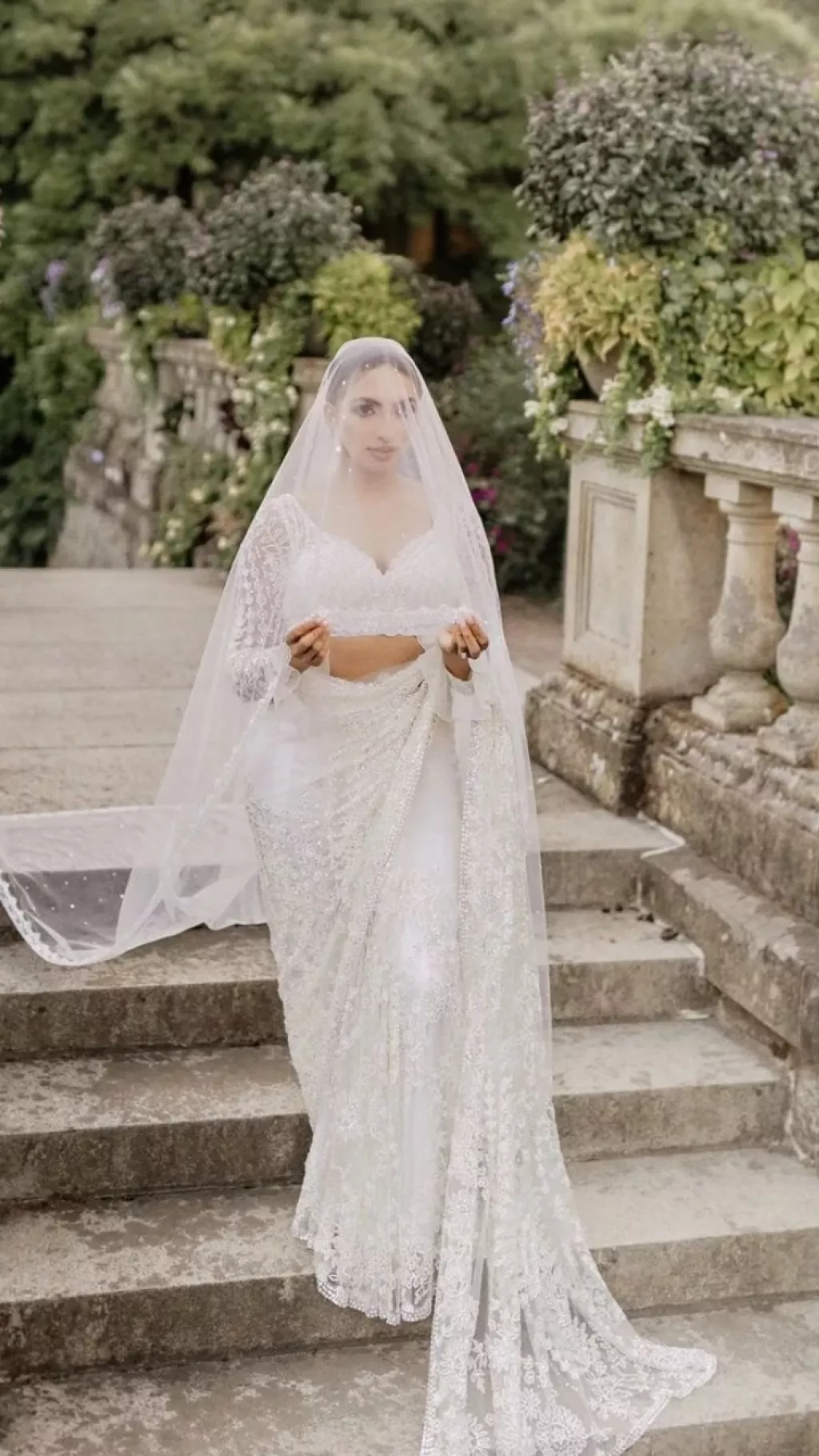 20 Brides Who Wore White Ensemble On Their Wedding: From Embellished ...