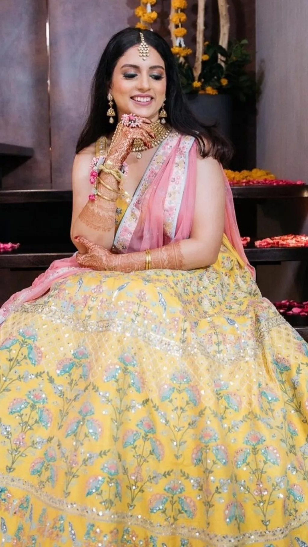 20 Stylish 'Haldi' Outfits For To-Be-Brides: From 'Bandhani'-Printed ...