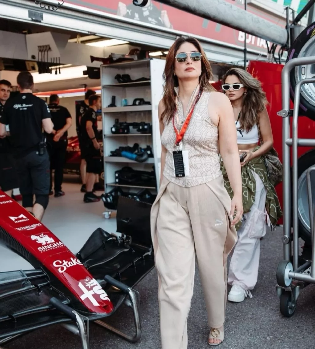 Kareena Kapoor Dons A Sporty Look At F1 Grand Prix, Styles Her Outfit ...
