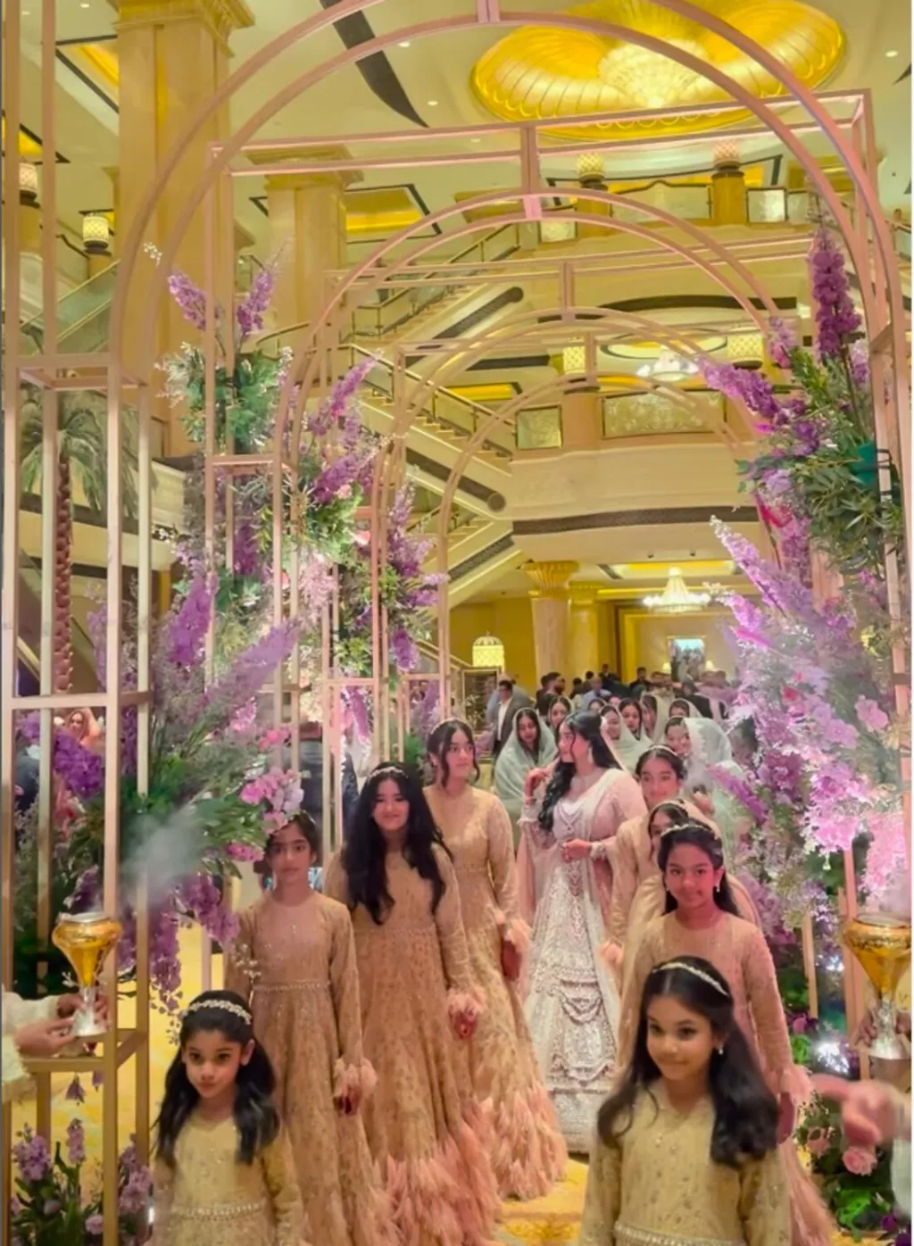 MA Yusuff Ali's Niece, Fathima's Royal Wedding In UAE: Opulent Decor ...
