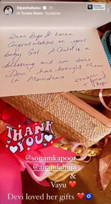 Bipasha Basu's Daughter, Devi Receives A Beautiful Gift From Sonam ...
