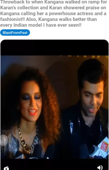 When Karan Johar Called Kangana Ranaut 'Finest Actress' In Country ...