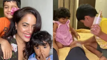 Sameera Reddy Shares Cute Pictures Of Her Baby Girl, Nyra, Reveals How ...