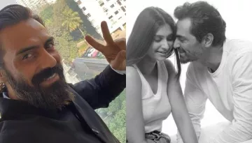 Arjun Rampal's Daughters Turn Nanny For Their Half-Brother, Arik Rampal ...