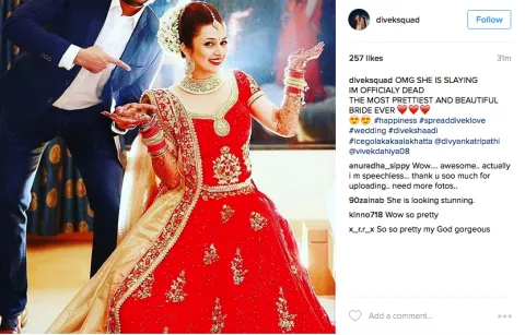 'Divek' Wedding Live: Here Comes The Bride, Glowing In Red And Looking ...