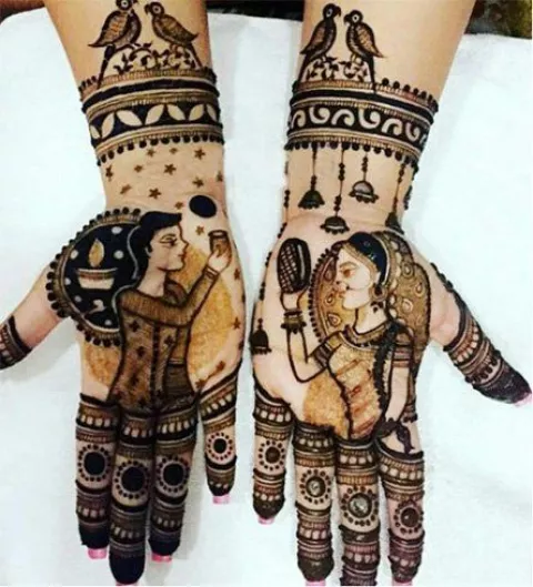 10 Unique Karwa Chauth Mehendi Designs Trending 2021 Festive Season And ...