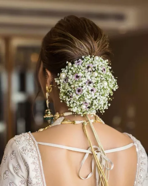 15 Best Bridal Hairstyles For Short Hair: From 'Chand Choti', Wavy Bob ...