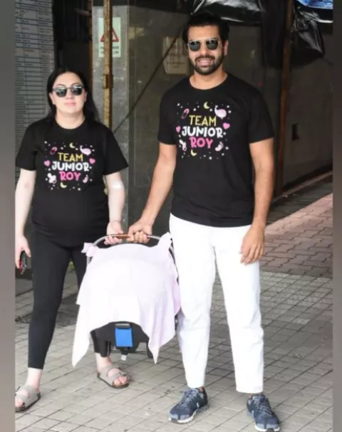 Vipul Roy And Wife, Melis Spotted With Their Newborn For The First Time ...