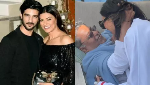 Sushmita Sen Enjoys An Exotic Vacation Amid The Sea, Raises The Heat In A Sexy Plunging Monokini