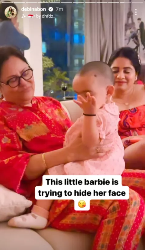 Debina Bonnerjee Hosts A Barbie-Themed House Party, Twins With Her ...